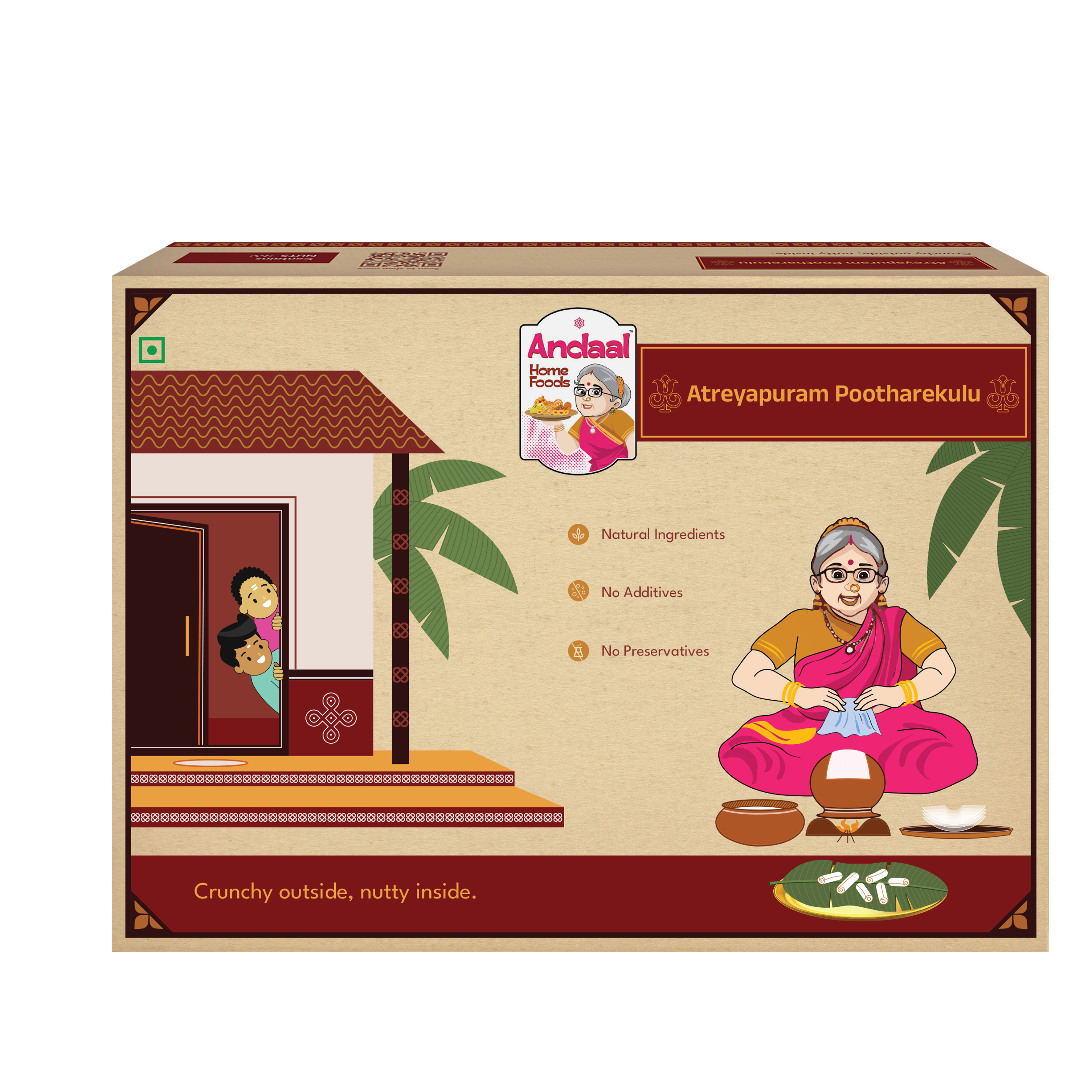 Atreyapuram Dry Fruit Pootharekulu (5 pcs) – Ghee-Filled Traditional ...